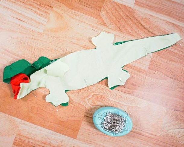 Free Stuffed Alligator Sewing Pattern • Heather Handmade