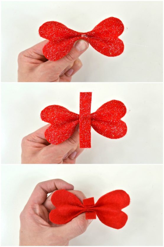 Heart Bow Tutorial and Free Pattern • Heather Handmade