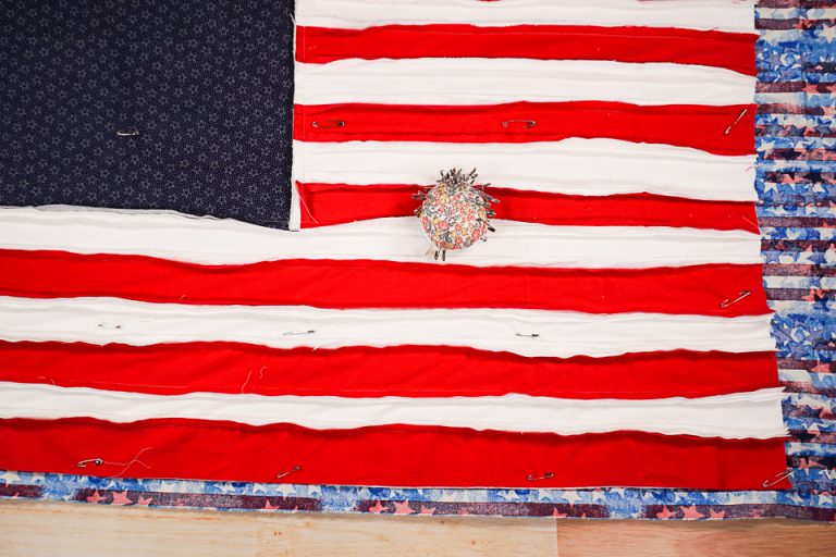 How to Make a Flag Rag Quilt • Heather Handmade