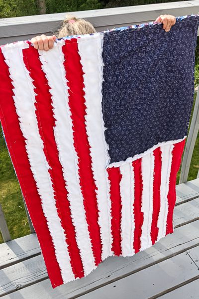 How to Make a Flag Rag Quilt • Heather Handmade