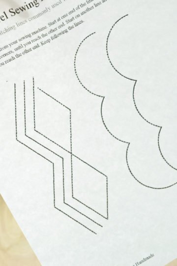 Learn How to Sew + FREE Sewing Practice Sheets • Heather Handmade