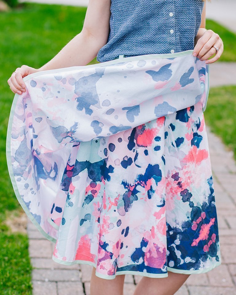 Free Wrap Skirt Pattern • Heather Handmade