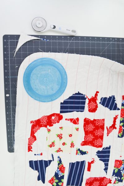 Heart US State Map Quilt • Heather Handmade