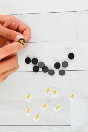 DIY Lightning Buttons with Cricut • Heather Handmade