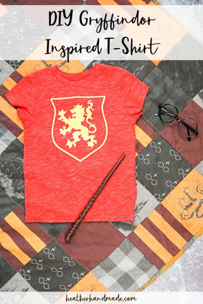 DIY Gryffindor Inspired T-Shirt • Heather Handmade