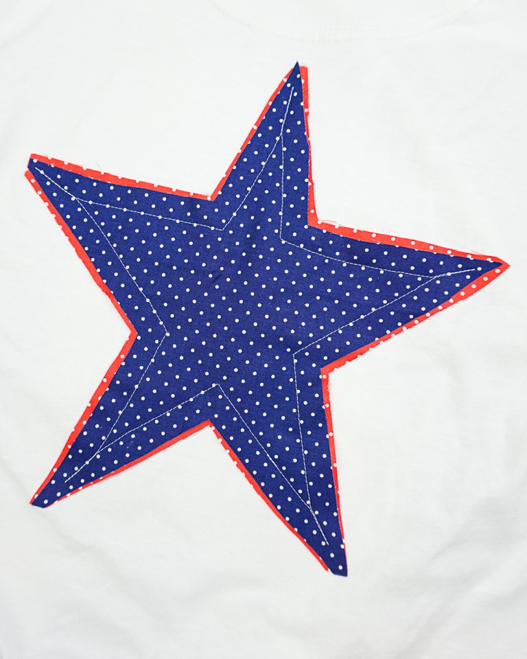 DIY Star Applique T-Shirt • Heather Handmade
