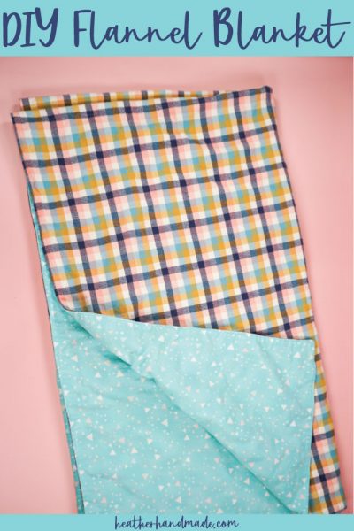 DIY Flannel Blanket • Heather Handmade