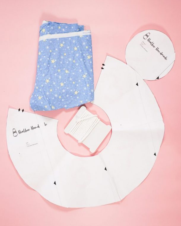 Free Circle Drawstring Bag Pattern • Heather Handmade