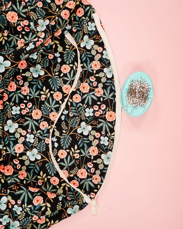 DIY Floor Pouf with Free Sewing Pattern • Heather Handmade