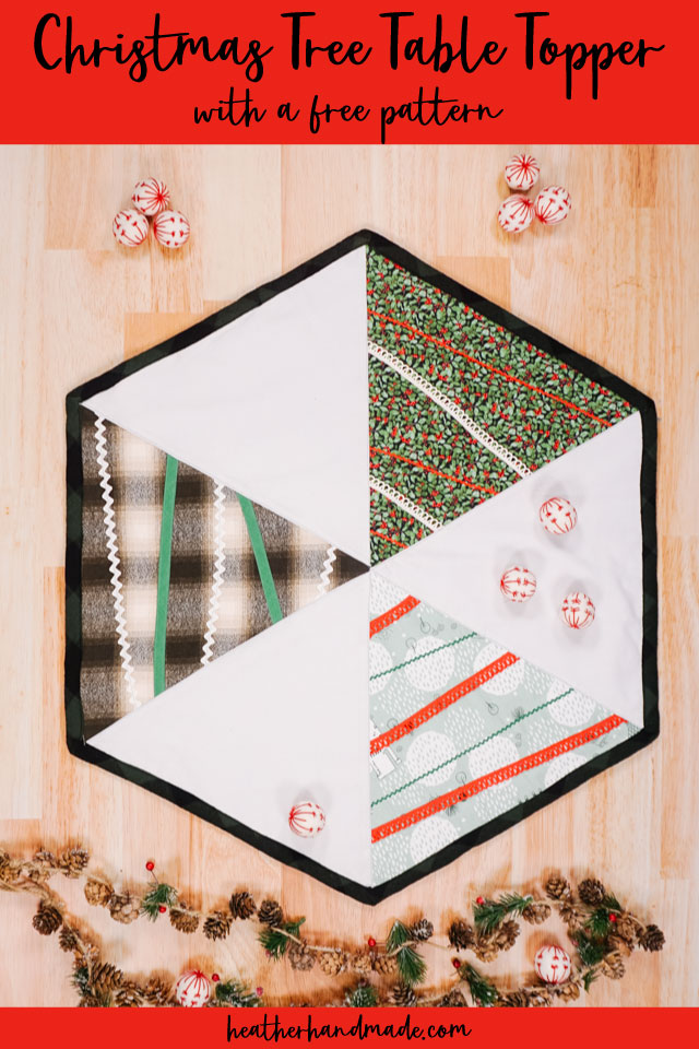 Christmas Tree Table Topper • Heather Handmade