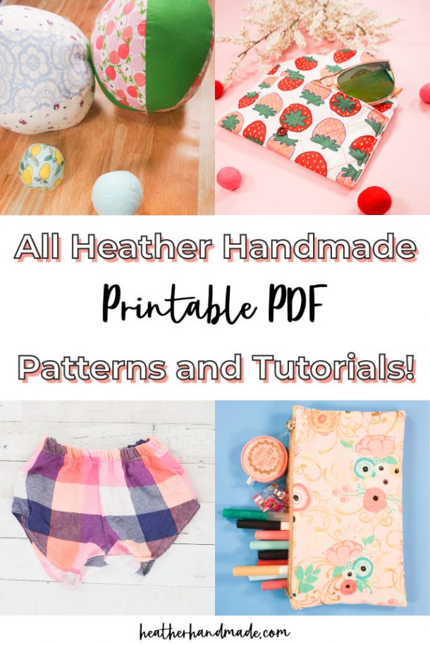 All The Printable PDF Patterns and Tutorial Bundle • Heather Handmade