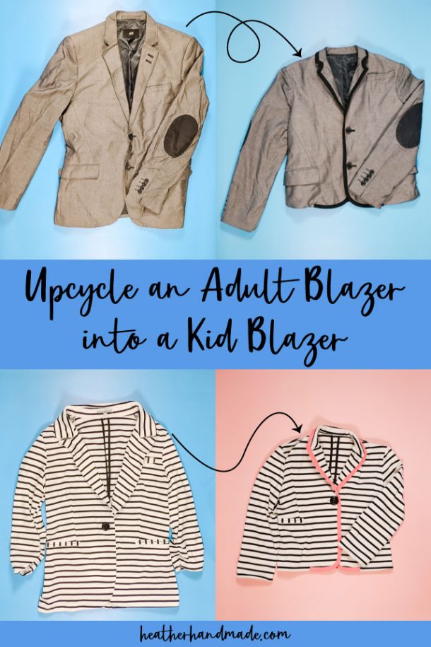 Upcycled Blazer Sewing Pattern • Heather Handmade