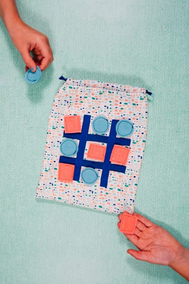 DIY Tic Tac Toe Travel Game • Heather Handmade