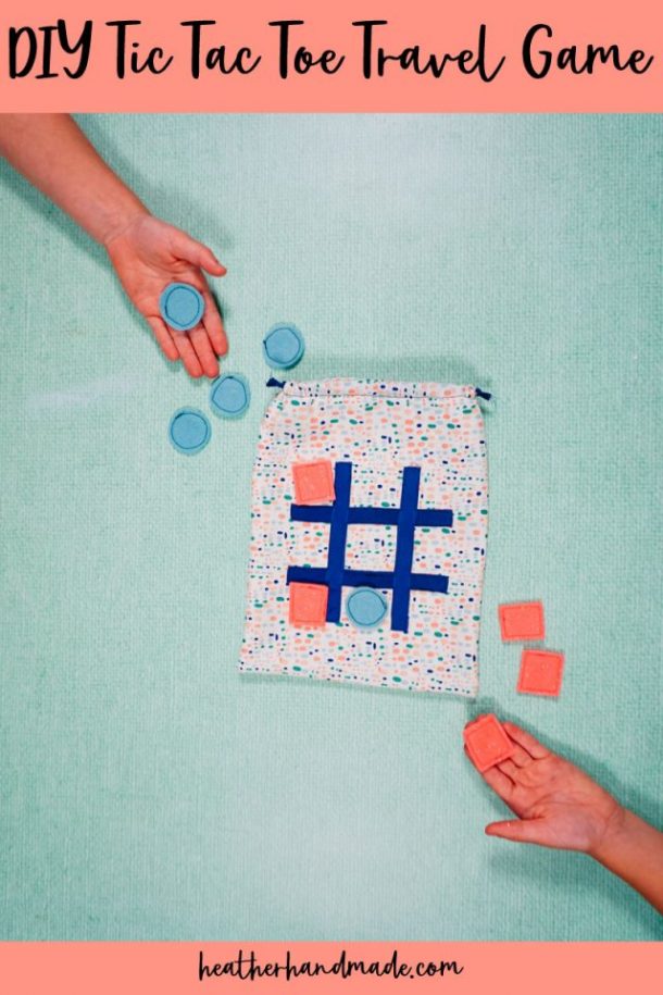 DIY Tic Tac Toe Travel Game • Heather Handmade