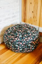 DIY Floor Pouf with Free Sewing Pattern • Heather Handmade