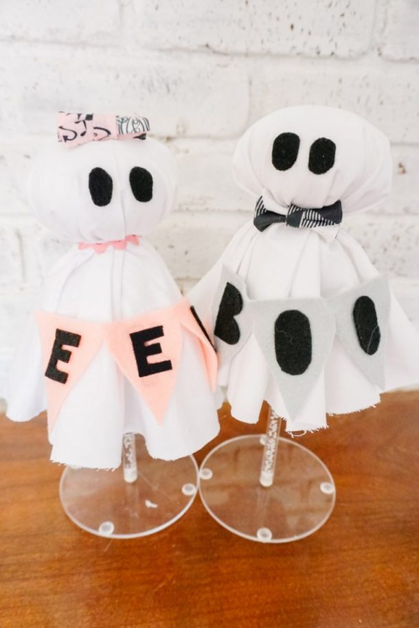 DIY Cute Ghost Decorations • Heather Handmade
