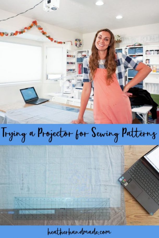 Trying a Projector for Sewing Patterns • Heather Handmade