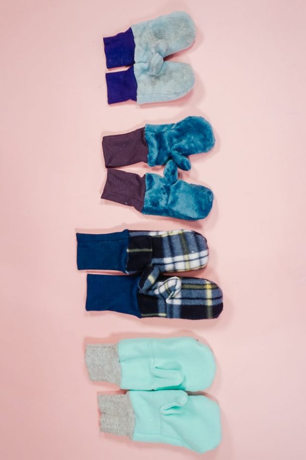 Free Mitten Sewing Pattern for Fleece • Heather Handmade