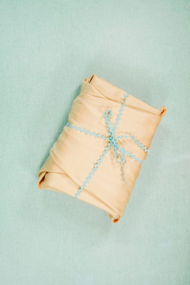 How to Wrap Gifts with Fabric • Heather Handmade