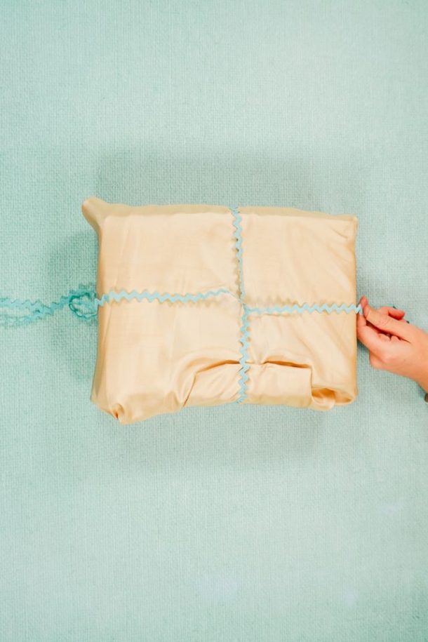 How to Wrap Gifts with Fabric • Heather Handmade