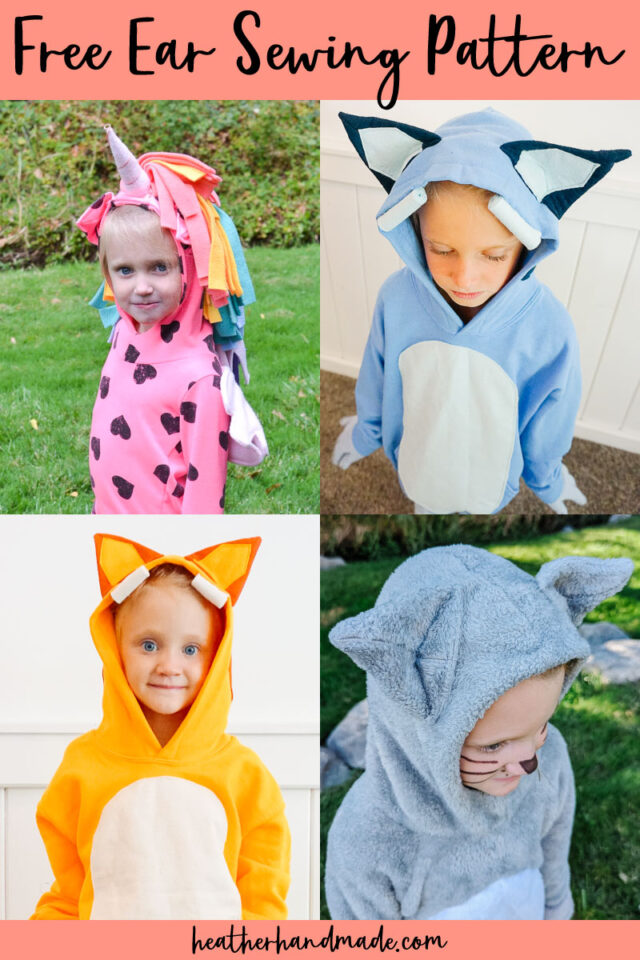 Free Ear Sewing Pattern for Costumes • Heather Handmade
