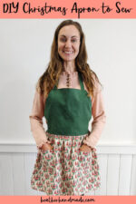 DIY Christmas Apron with a Free Pattern • Heather Handmade
