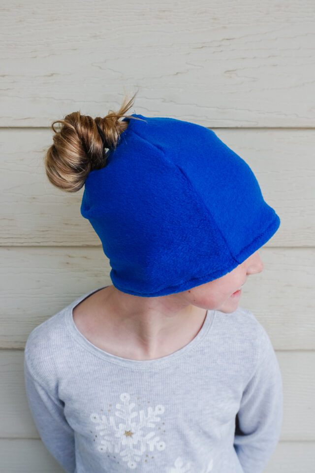 Ponytail Beanie Sewing Pattern • Heather Handmade